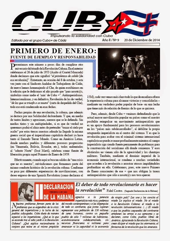 Hasta la victoria final !!: La Revista Cuba+ nº9, Aqui la tienes en PDF ...