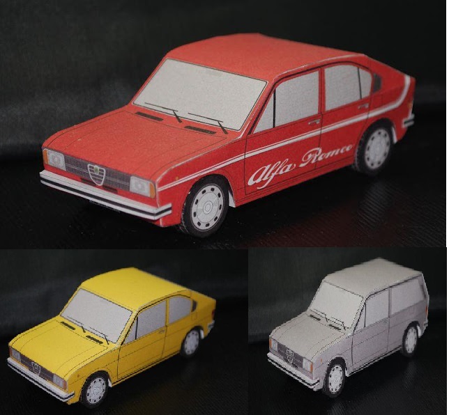 PapercraftZone Br: Oldtimers Series - Alfa Romeo Alfasud - Papercraft ...