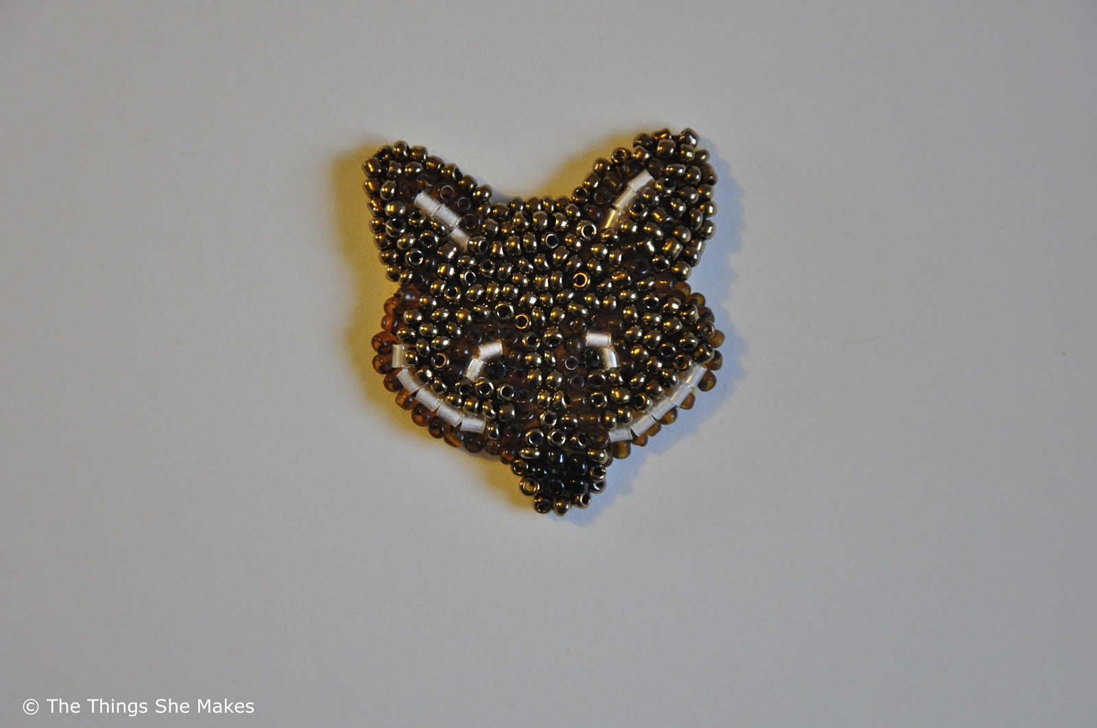 Fox Bead Brooch | The Things She Makes