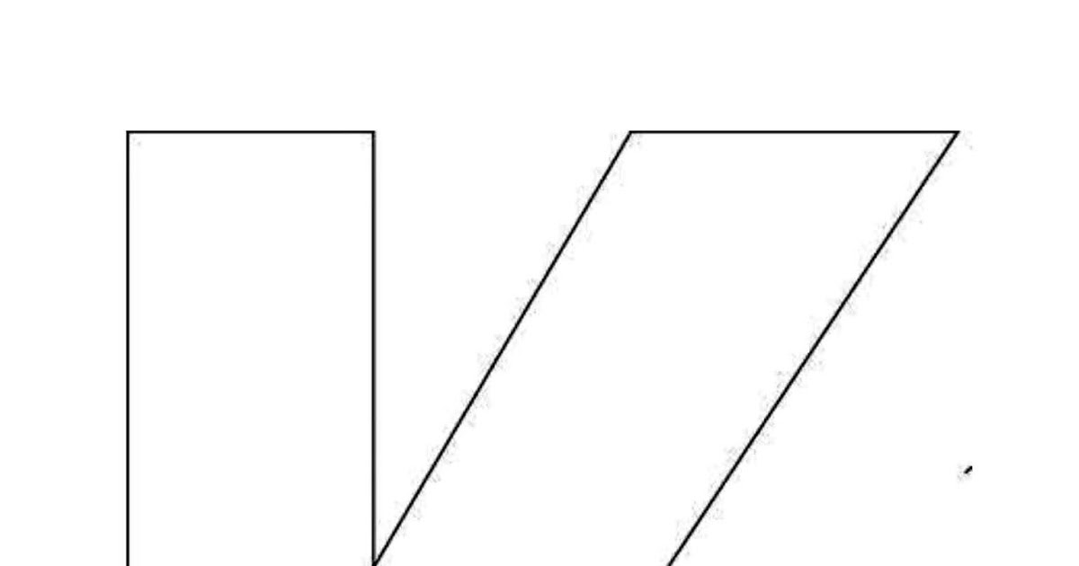 Printable Letter Stencils K - Birthday Letter