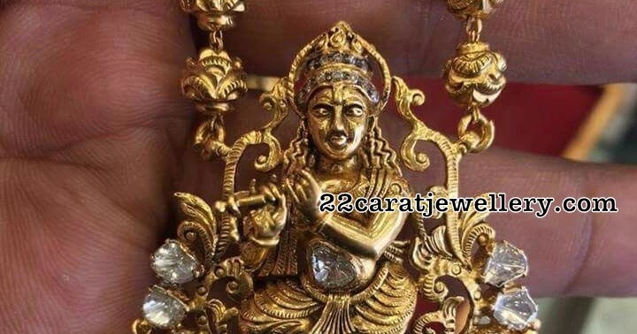 Krishna Pendant with Balls Chain - Jewellery Designs