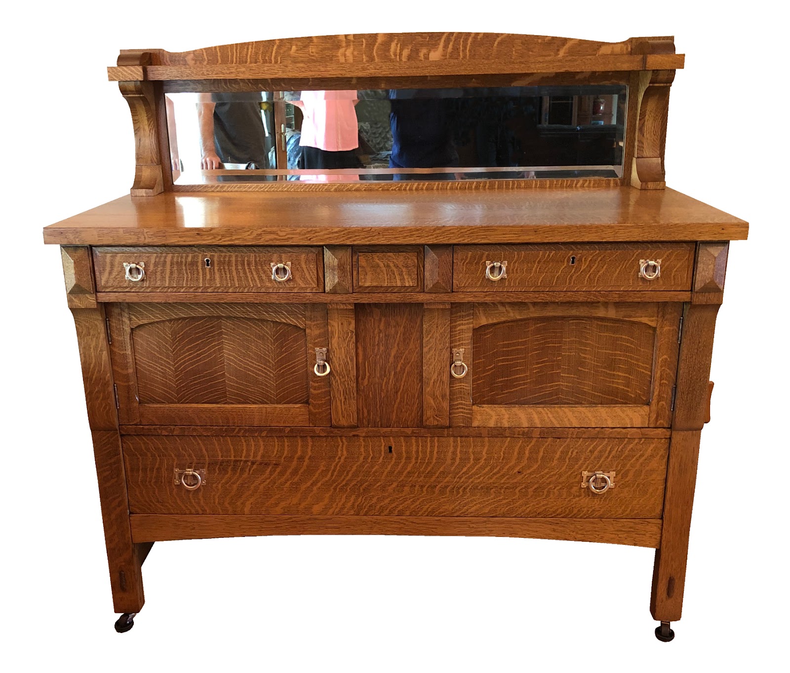 Finale Furniture Restoration Services, LLC: Antique Oak Buffet Refinished