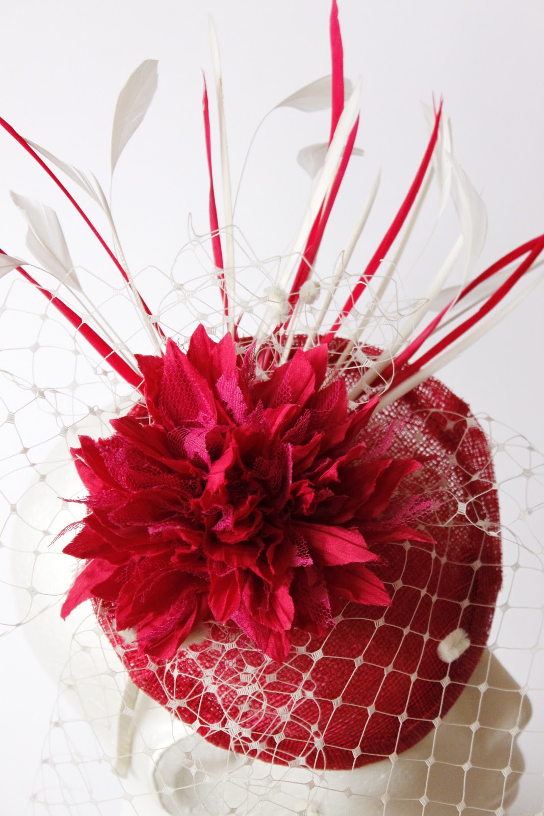 Fascynatoria - WOMEN, FASHION, HATS: Malinowy sorbet - fascynator z ...