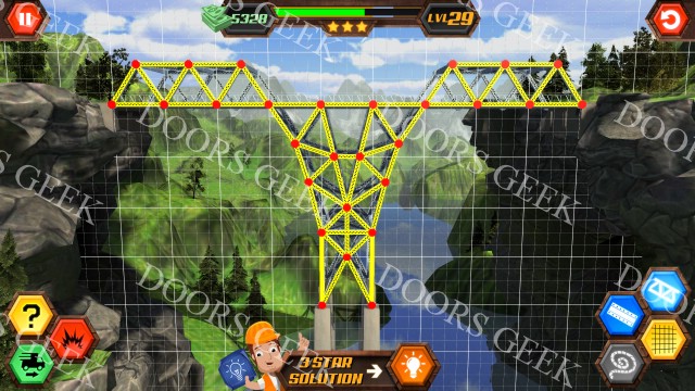 Bridge Construction Simulator [Medium] Level 29 ~ Doors Geek