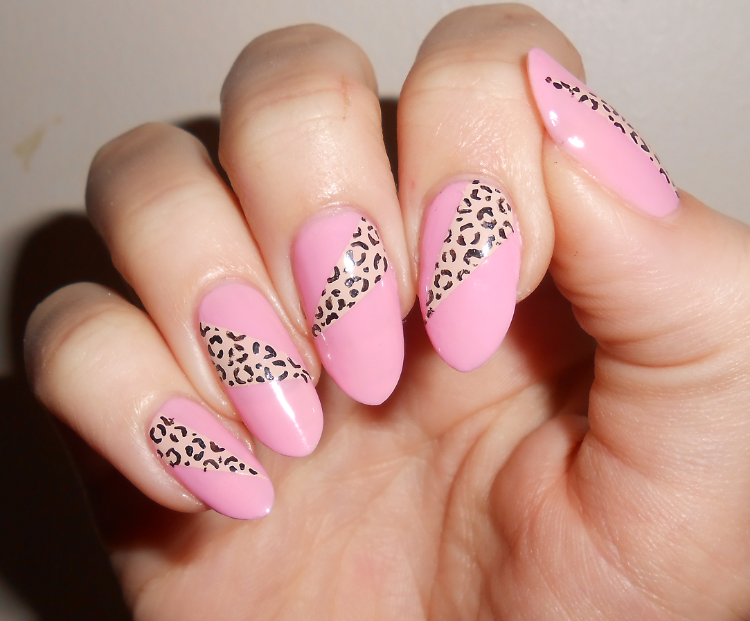 My Mint Nails: Leopard Print Triangles