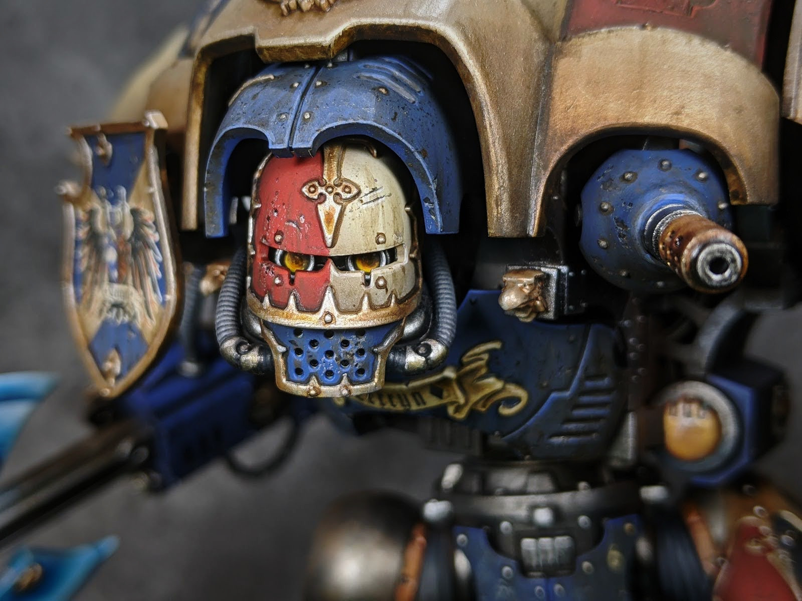 Necron Army Work in Progress pics: House Terryn Imperial Knight Done!