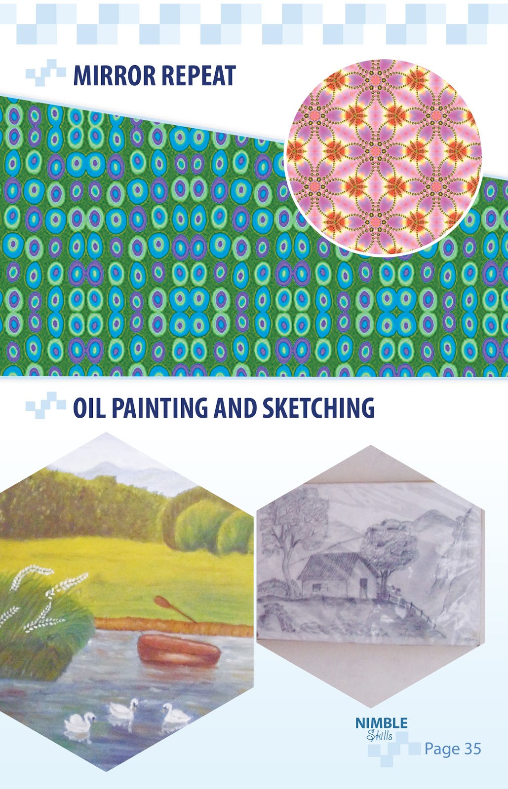 NIMBLE: Mirror Repeat and Oil Painting