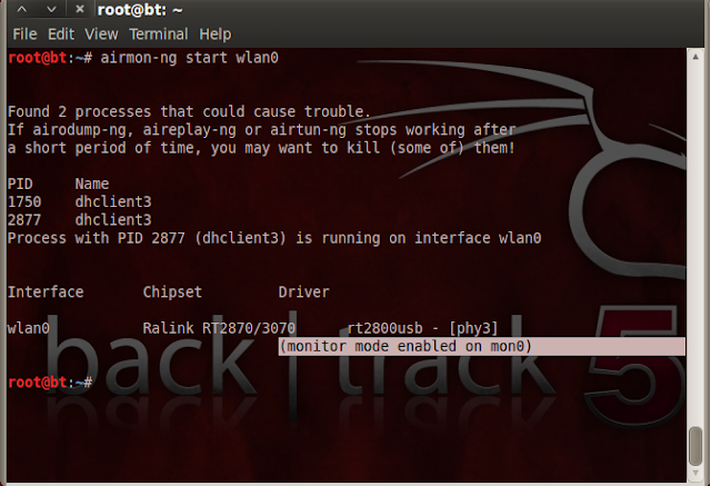g33k-it: Using Airmon-ng