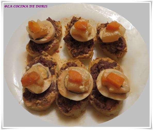 LA COCINA DE DORIS: ENTREMESES VARIADOS DE MORCILLA Y MEJILLONES