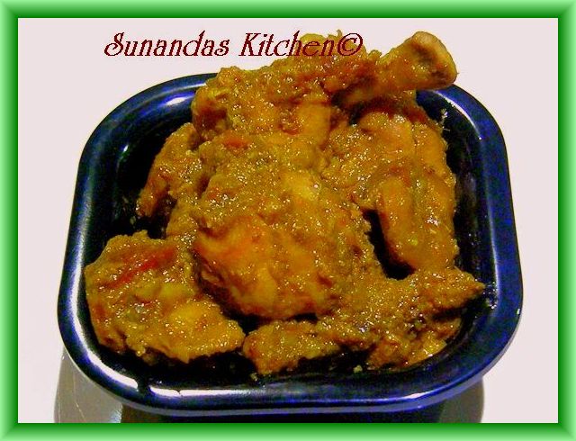 Recipes from Sunanda's Kitchen: Chicken Kasha / Kosha Mangsho/ Spicy ...
