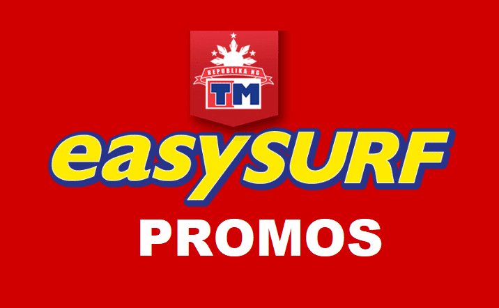List of TM EasySurf Promos: Mobile Consumable Data Plus Freebies