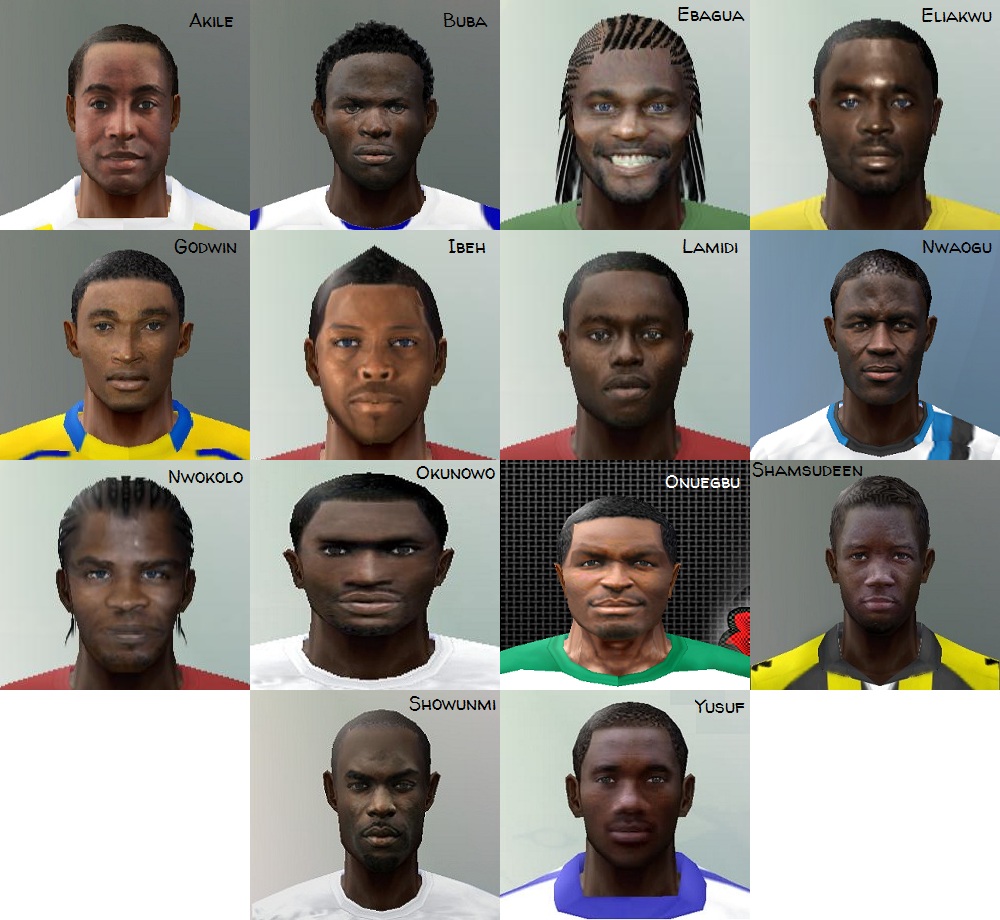 Faces PES 6: Nigeria Facepack