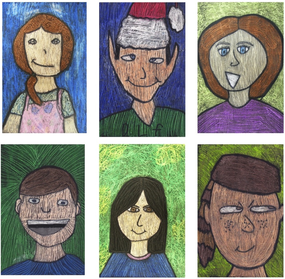 The Rolling Artroom: Self Portraits 4th-6th Grade