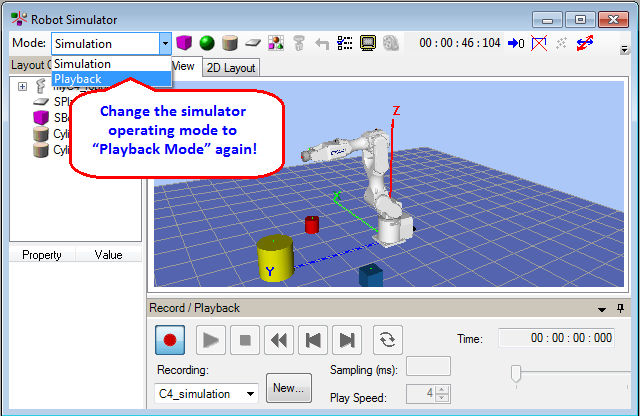 Record and Playback the EPSON Robot Simulation Result | Robotics University