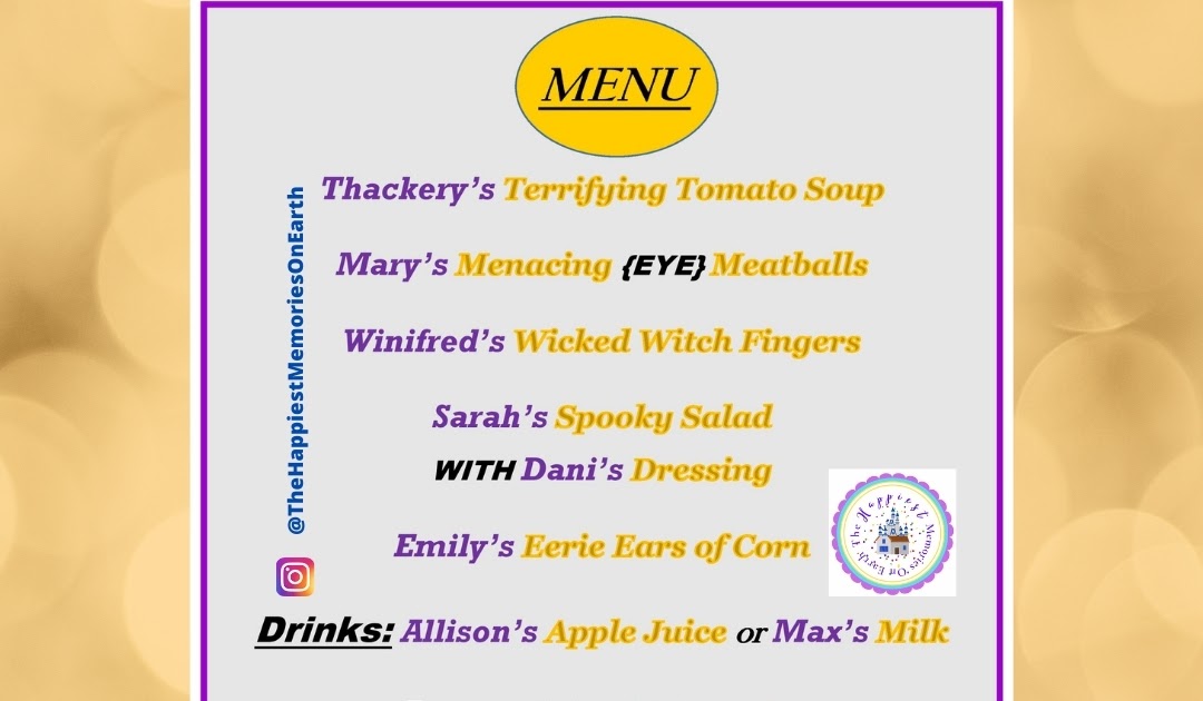 Disney Meal #53 - Hocus Pocus