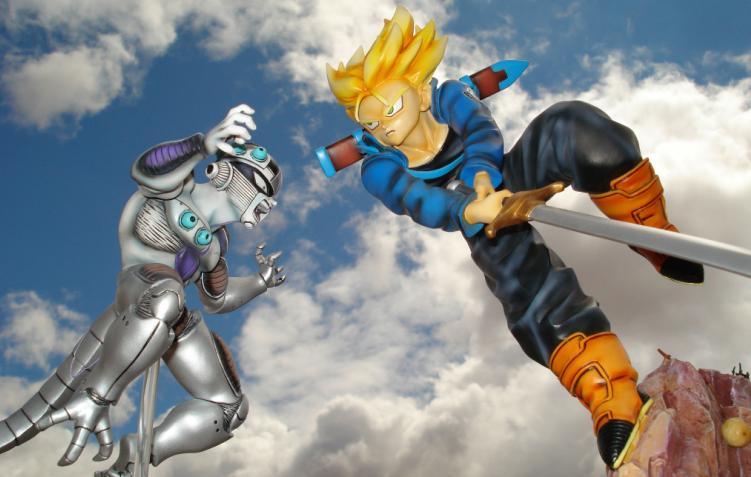 Figuras Dragon Ball: Trunks Super Saiyan VS Mecha Freezer
