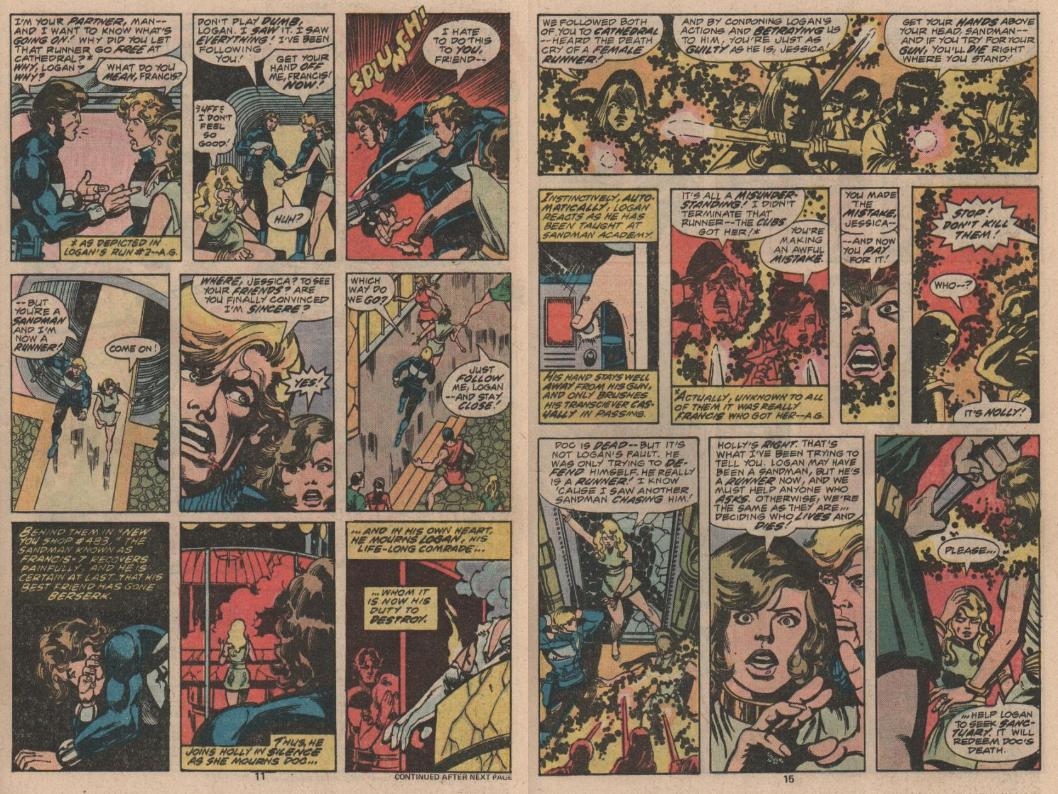 Dave's Comic Heroes Blog: Logan's Run Marvel Movie Adaptation