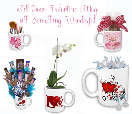 BeMyValentine: Valentine Mugs Fill them with Goodies