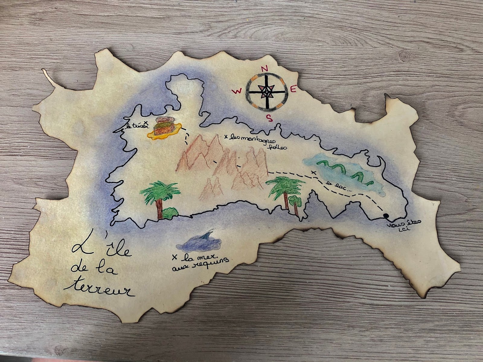 La carte au trésor 5ème