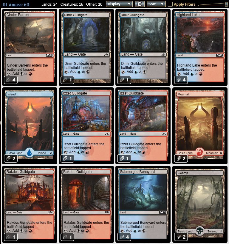 Magic the Gathering Adventures: WAR Grixis Amass + Proliferate