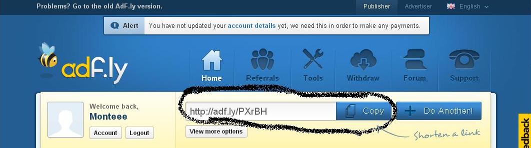 Cara mendaftar di AdFly dan tips mengoptimalkan penghasilan mendapatkan ...