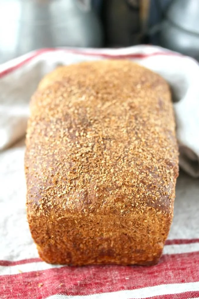 No Knead Light Wheat Sandwich Bread | Karen's Kitchen Stories