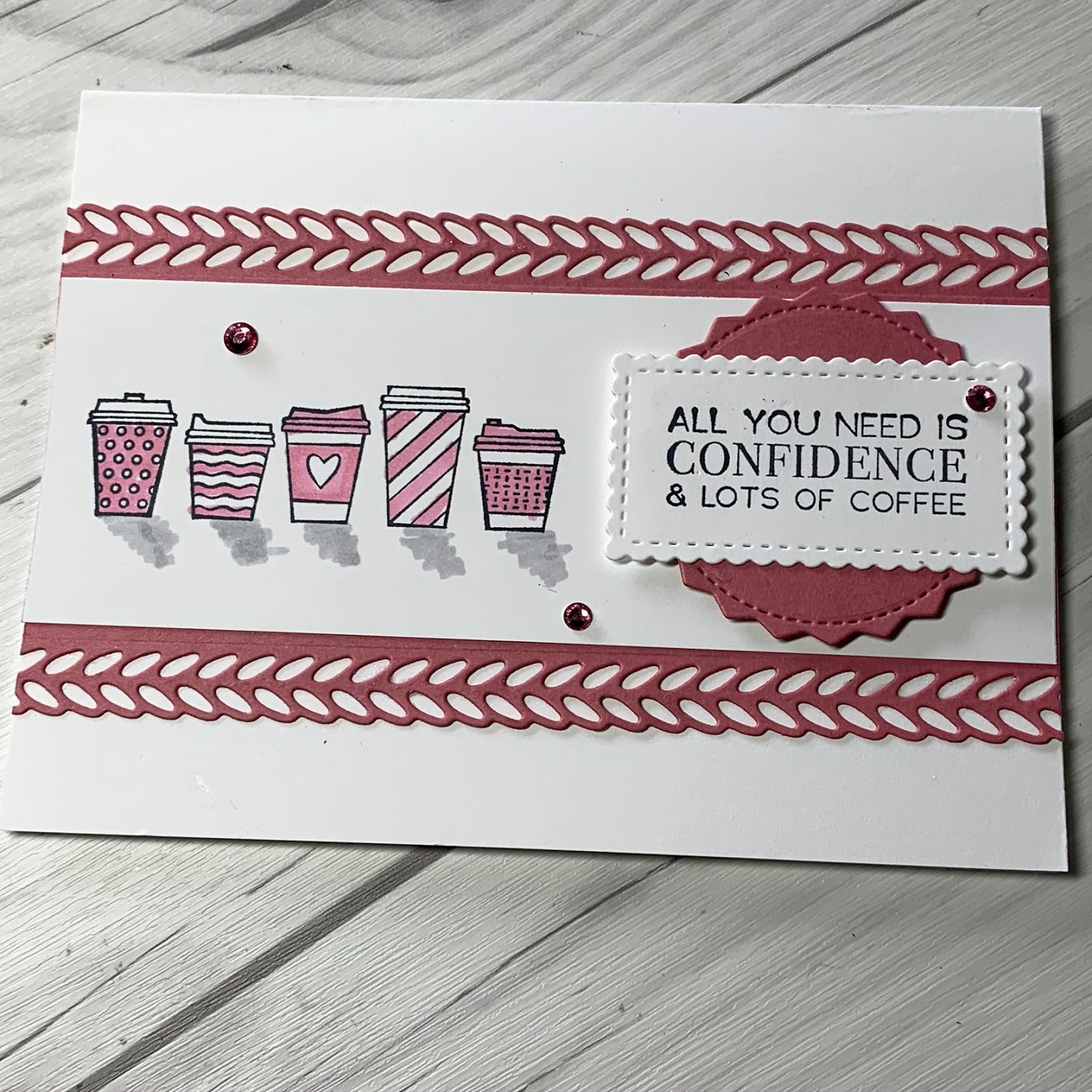 If Coffee is your drink, I have a card idea for you using Stampin' Up ...