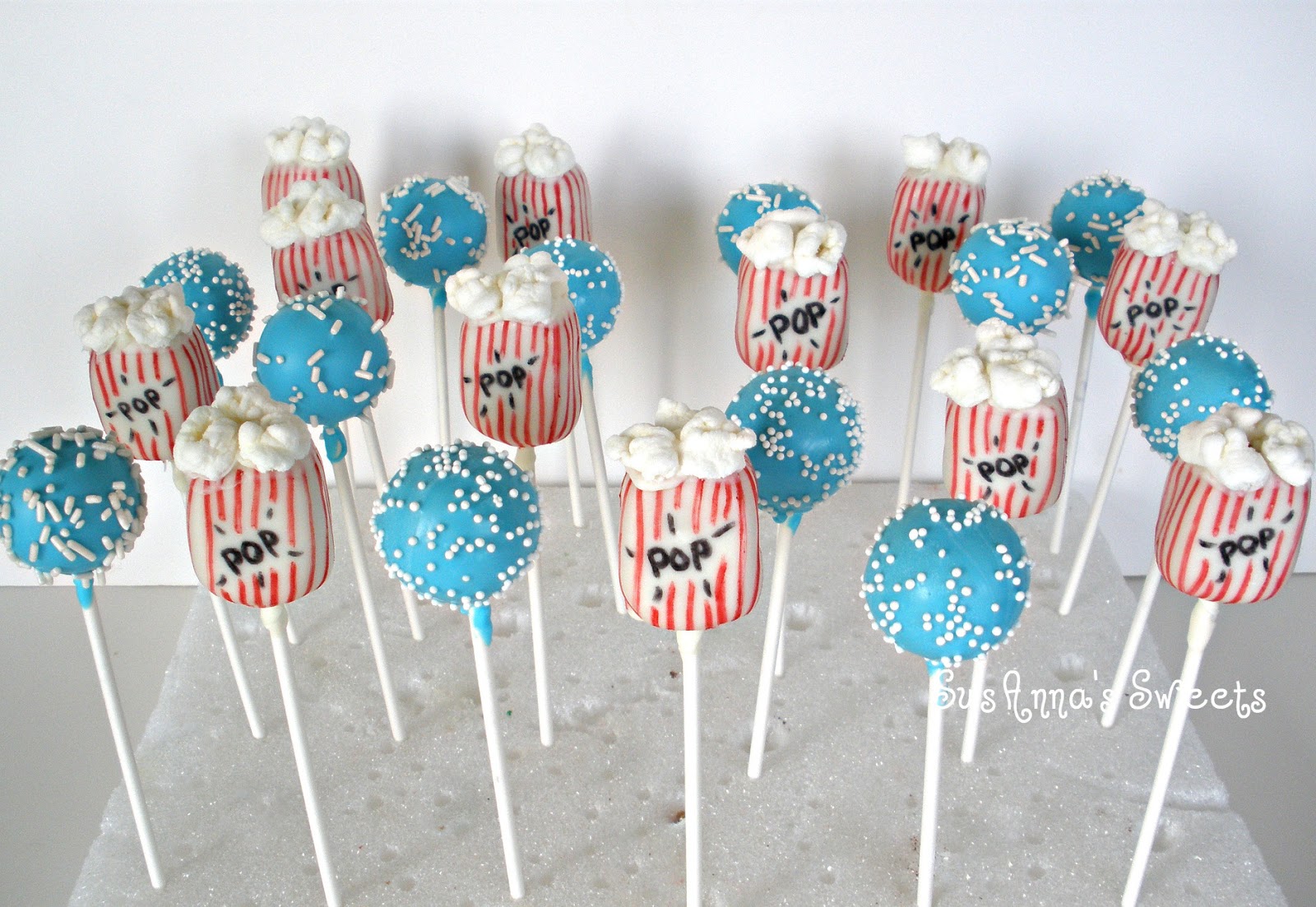 SusAnna's Sweets: Movie Popcorn Cake Pops