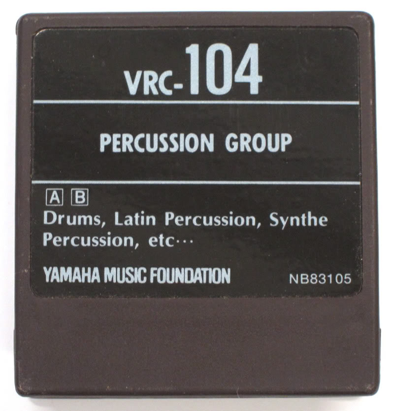 MATRIXSYNTH: 1980s YAMAHA DX7 DX5 DX CARD ROM VRC-104 PERCUSSION