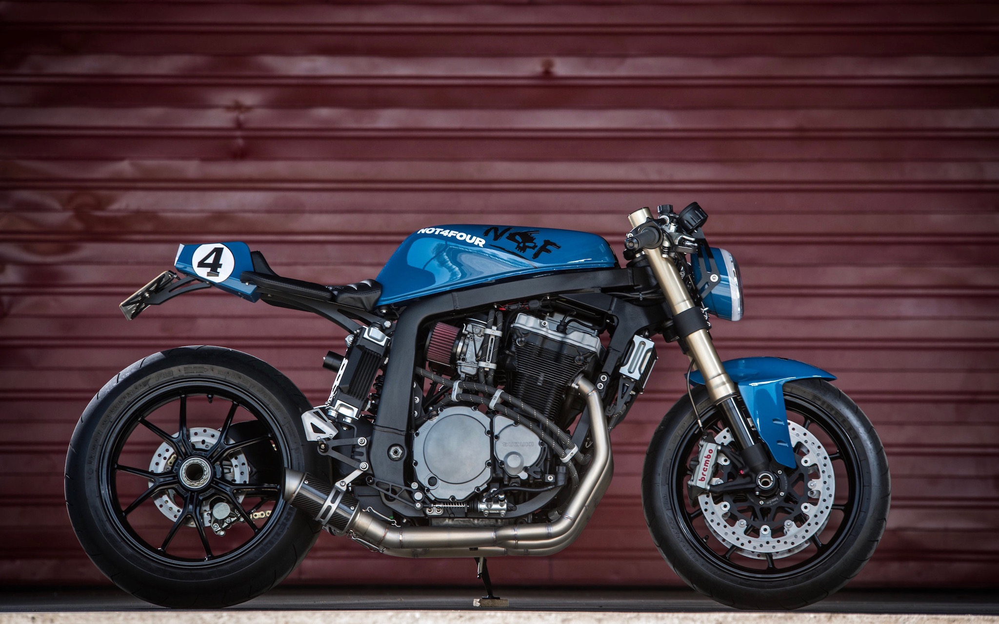 Italian flavour Gixxer - Inazuma café racer