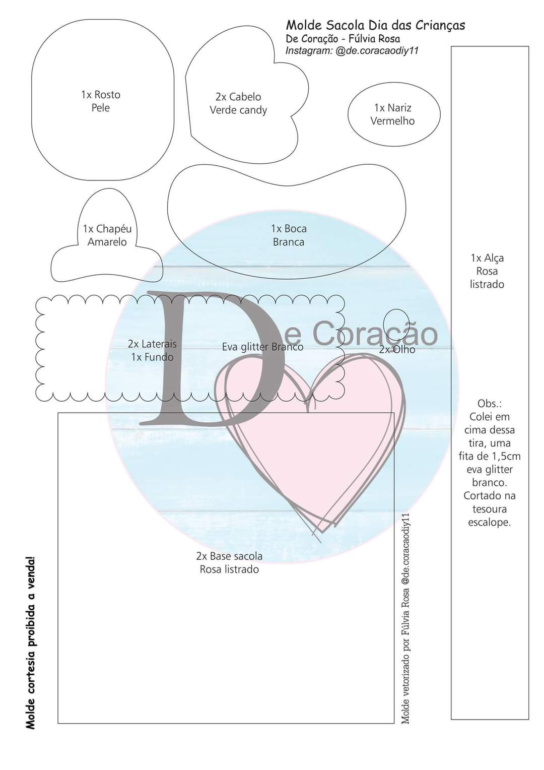 10 Moldes para eva gratis para imprimir: Faça voce mesmo