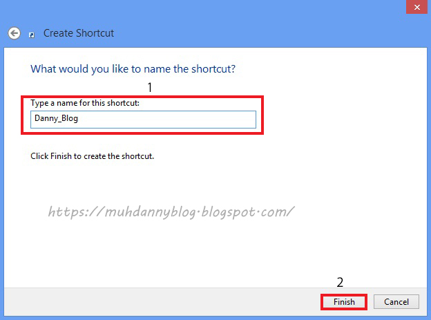 Cara membuat file shortcut URL untuk website dan blog - Danny Blog