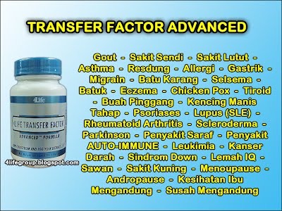 Kunci Kesihatan Anda: 4LIFE TRANSFER FACTOR ADVANCED