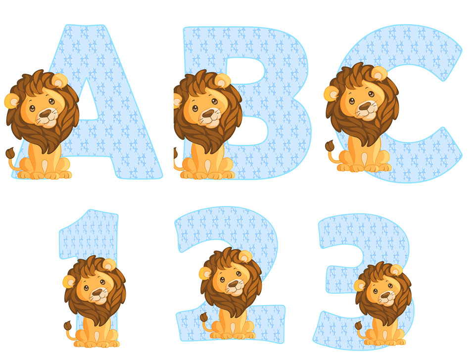 Kits imprimibles gratis : Abecedario león