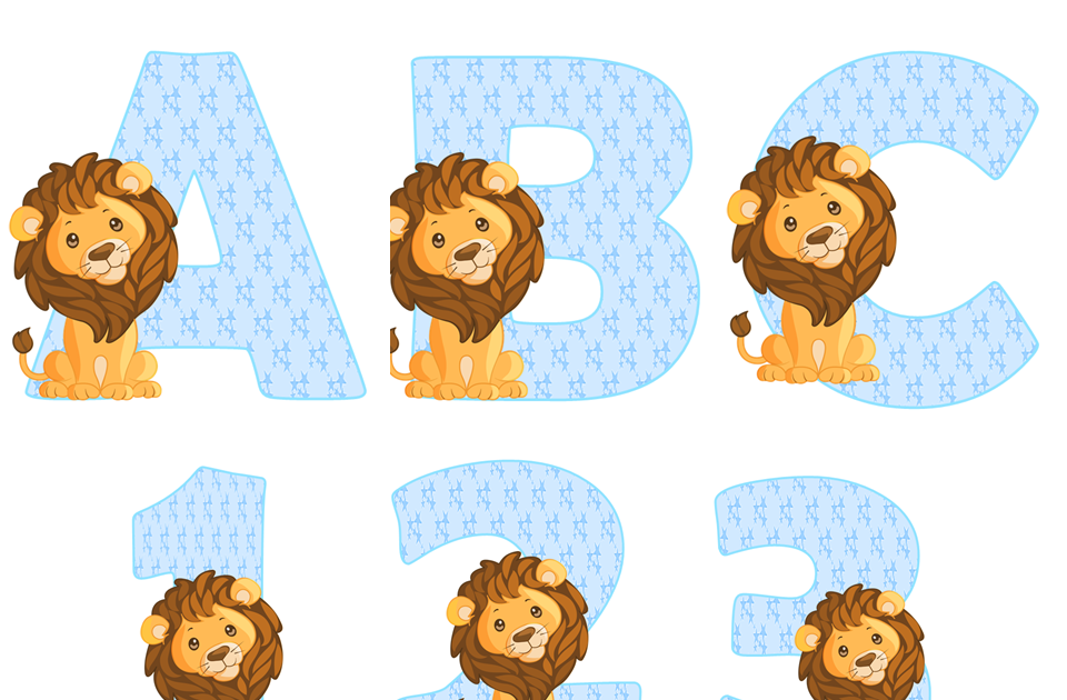 Kits imprimibles gratis : Abecedario león