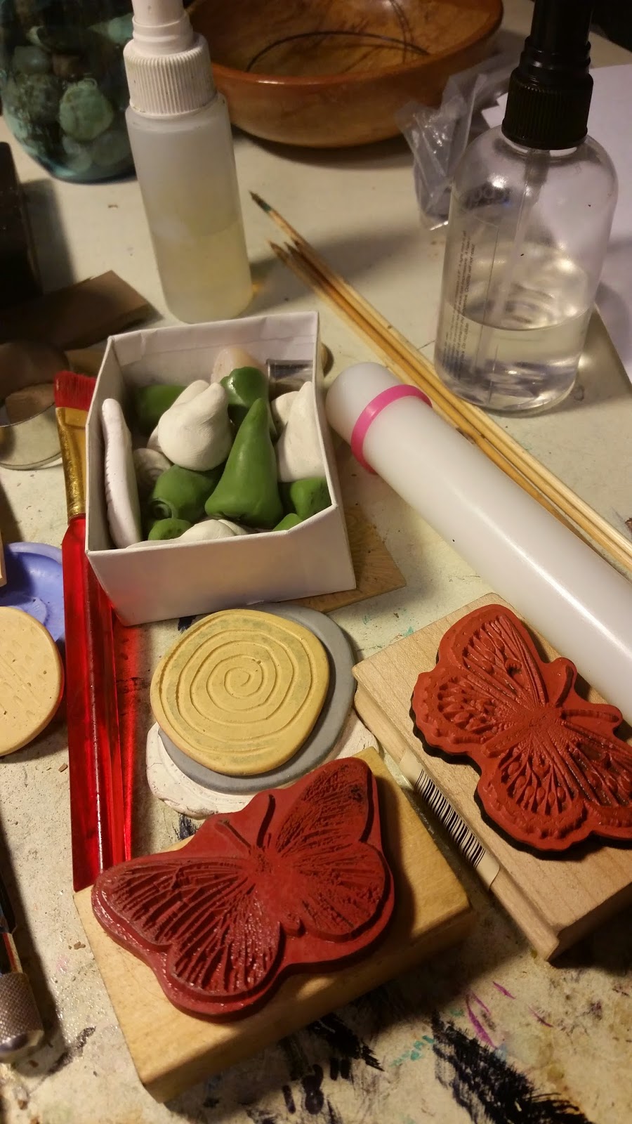 Love My Art Jewelry: Bronze Clay: Workspace Sneak Peek