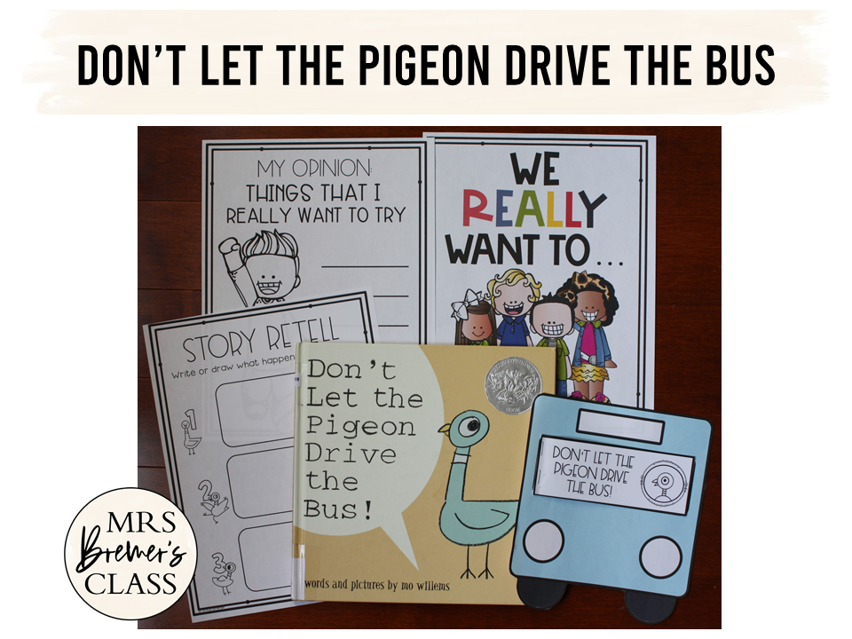 Don't Let the Pigeon Drive the Bus! | Book Study Activities, Class Book ...