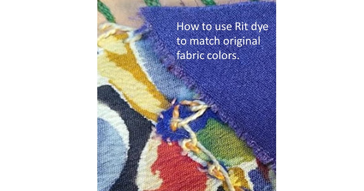Karla's Fiber Blog: Dyeing fabric samples to match fabrics on original ...