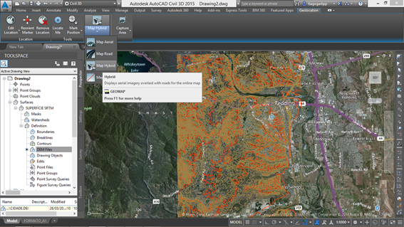 Dúvida Geolocation (camada para mapas) - Civil 3D