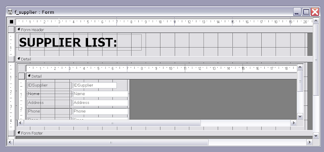 Membuat Form Supplier Dengan Menggunakan Aplikasi Microsoft Access ...