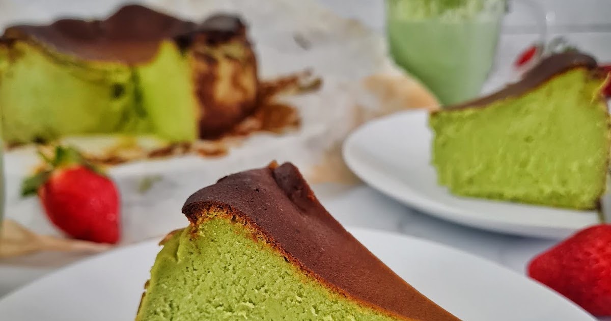 Matcha Burnt Basque Cheesecake Recipe