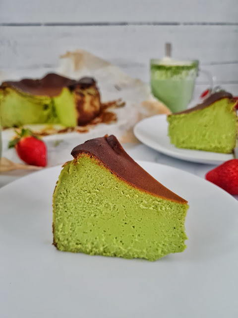 Matcha Burnt Basque Cheesecake Recipe