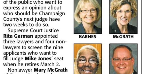 Cheat Sheet of Champaign County: Public Input for County Judge