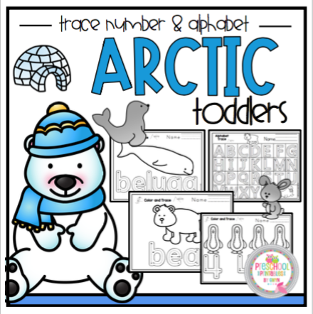 Arctic Toddler Alphabet & Number Practice (large formation font ...
