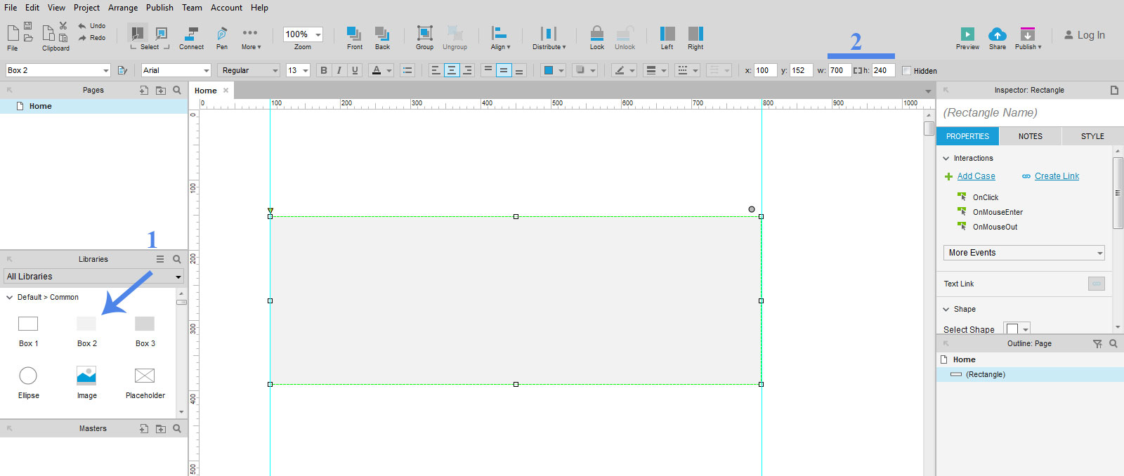 UI/UX Design: TAB CONTROL Using Axure RP 8