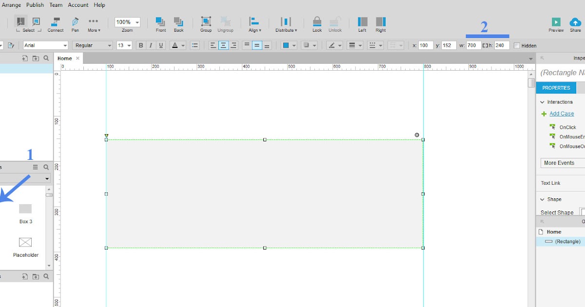 UI/UX Design: TAB CONTROL Using Axure RP 8