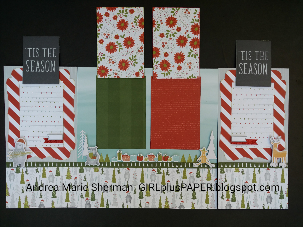 GIRLplusPAPER: Beary Christmas Flip Flap Layout
