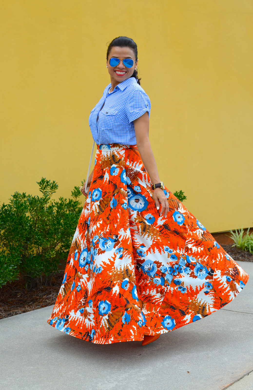 Gingham With Floral | MY SMALL WARDROBE