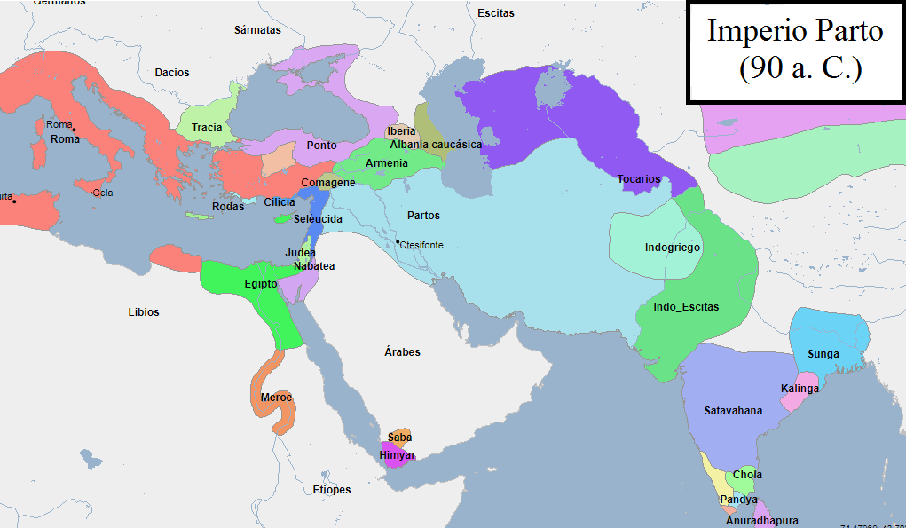 Filosofía Apuntes: Imperio Parto (247 a. C. - 224 d. C.).