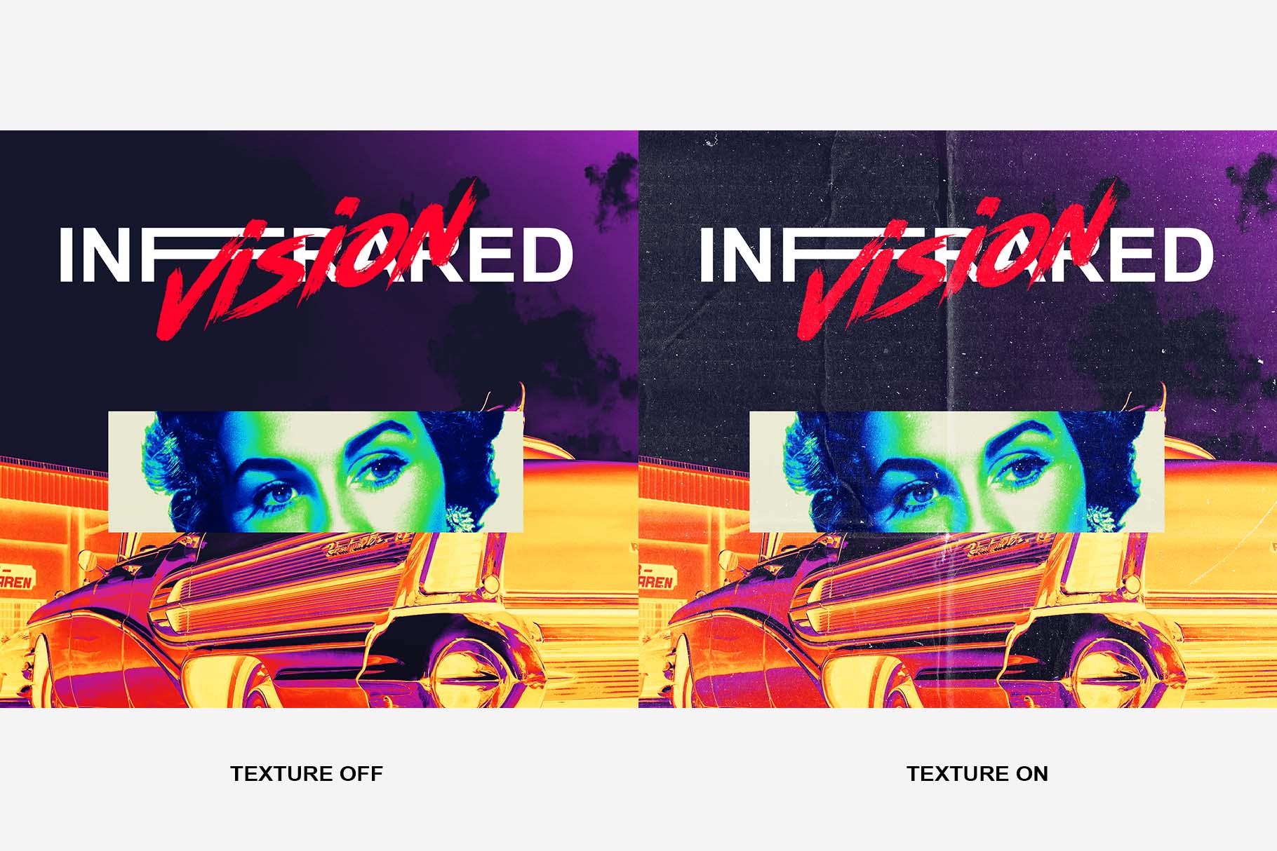 Free DEMO Folded Cardboard Texture Overlay